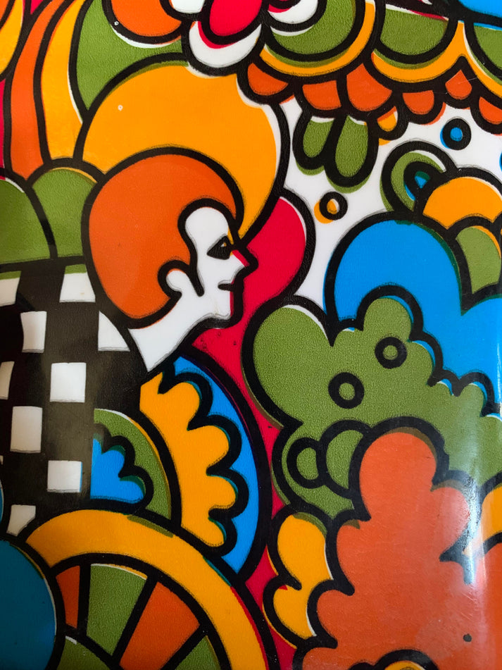 Peter Max Style Vinyl Cooler Lunch Bag circa 1970s – Dorothea's Closet ...